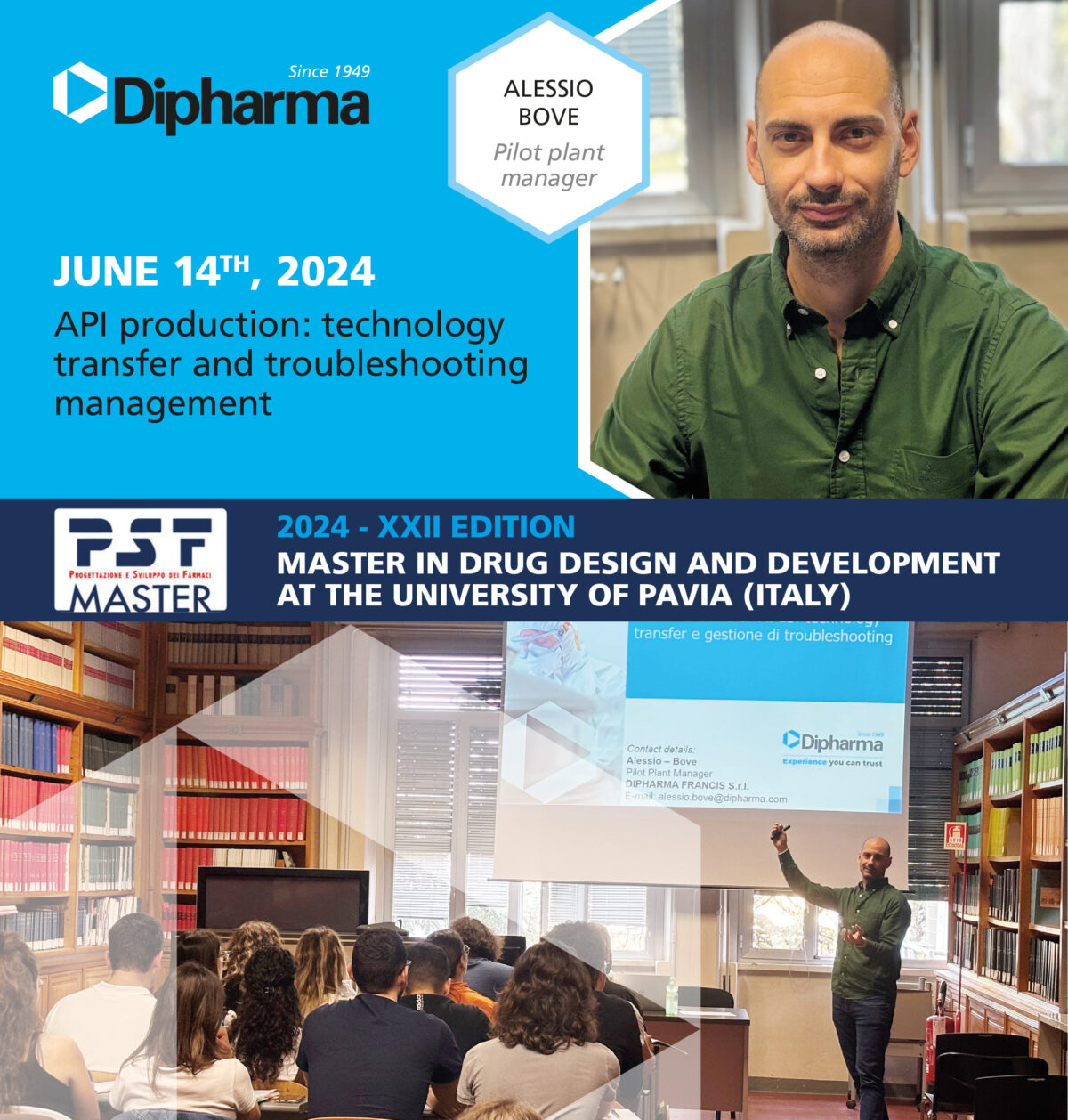 API Production: Technology Transfer and Troubleshooting Management - Dipharma